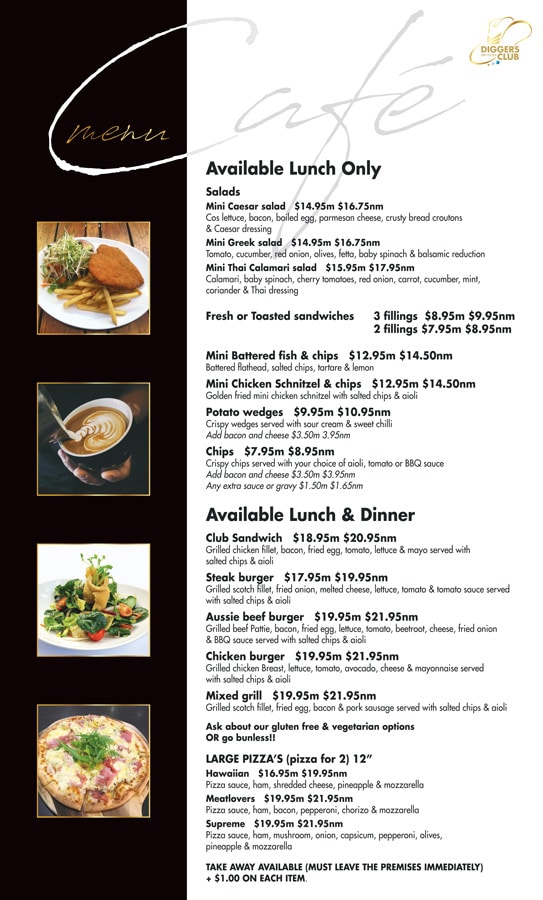 Bravo Cafe | Diggers Services Club in Logan Central