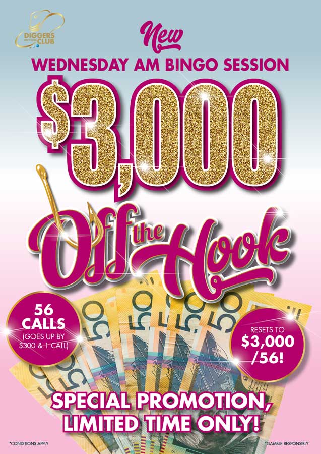 Bingo | Diggers Services Club in Logan Central Brisbane Southside